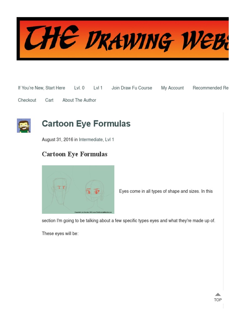 Cartoon Eye Formulas | PDF | Eye | Animation