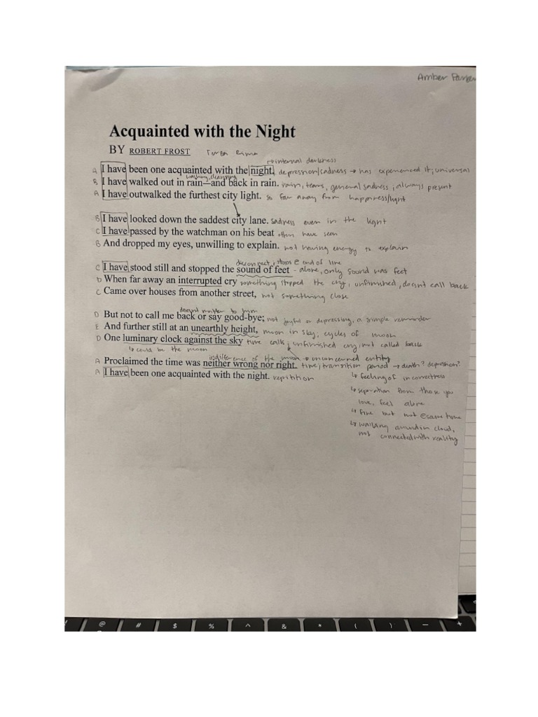 Acquainted With The Night | PDF