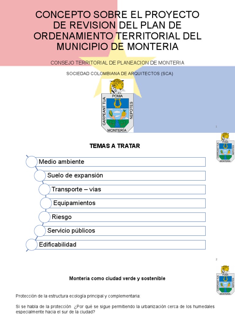 Concepto Sobre El Proyecto de Revision Del Plan | PDF | Entorno natural ...
