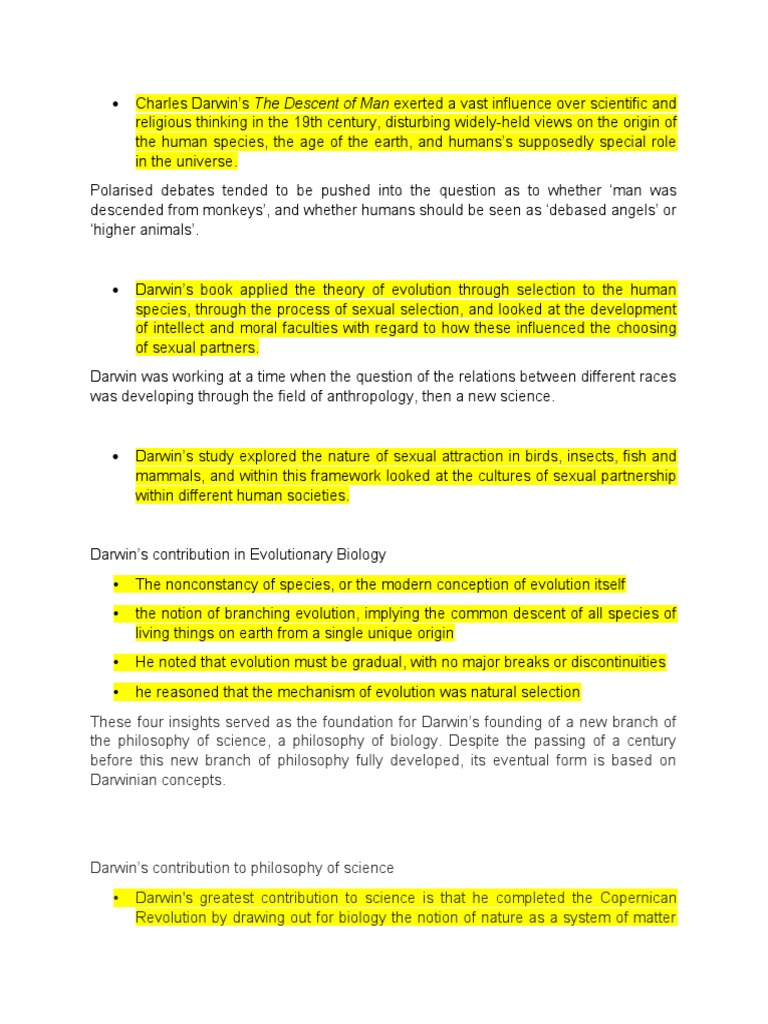 Charles Darwin Script | PDF | Charles Darwin | Evolution