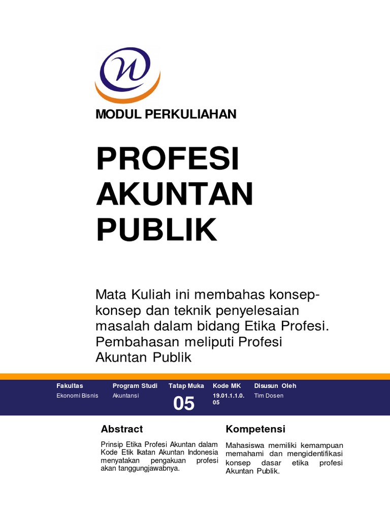 Modul Etika - 5 Profesi Akuntan Publik | PDF