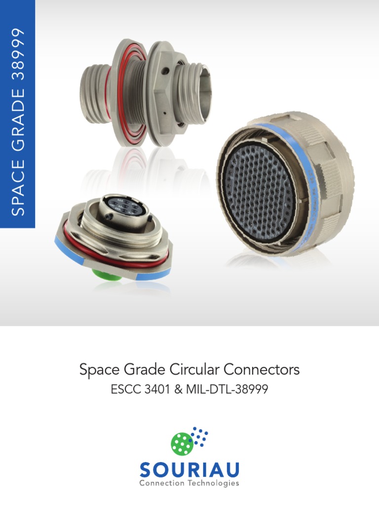 Catalog 38999 Series Space Grade | PDF | Electrical Connector | Ac Power Plugs And Sockets