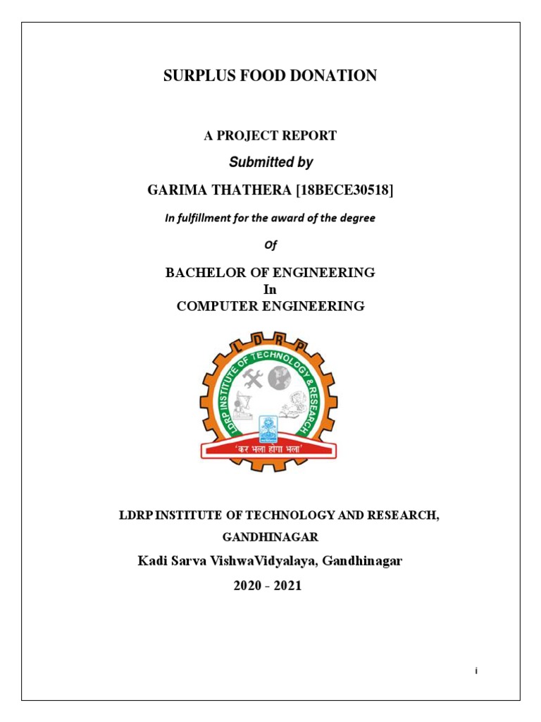 18BECE30518 SE Project Report | PDF | Feasibility Study | Class (Computer Programming)