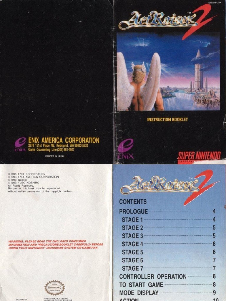 ActRaiser 2 (USA) | PDF