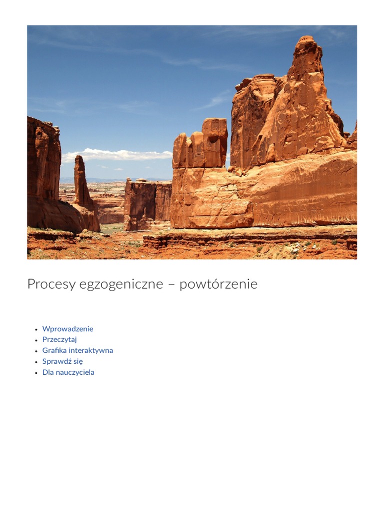 Procesy Egzogeniczne - Powtorzen | PDF