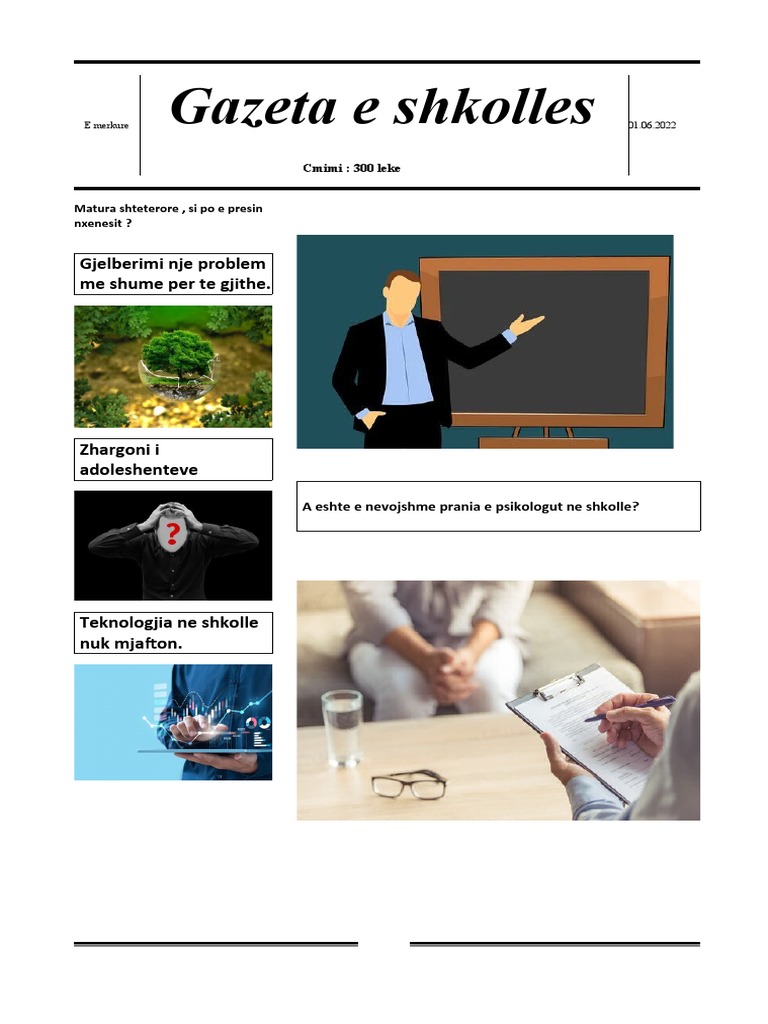 Gazeta e Shkolles | PDF