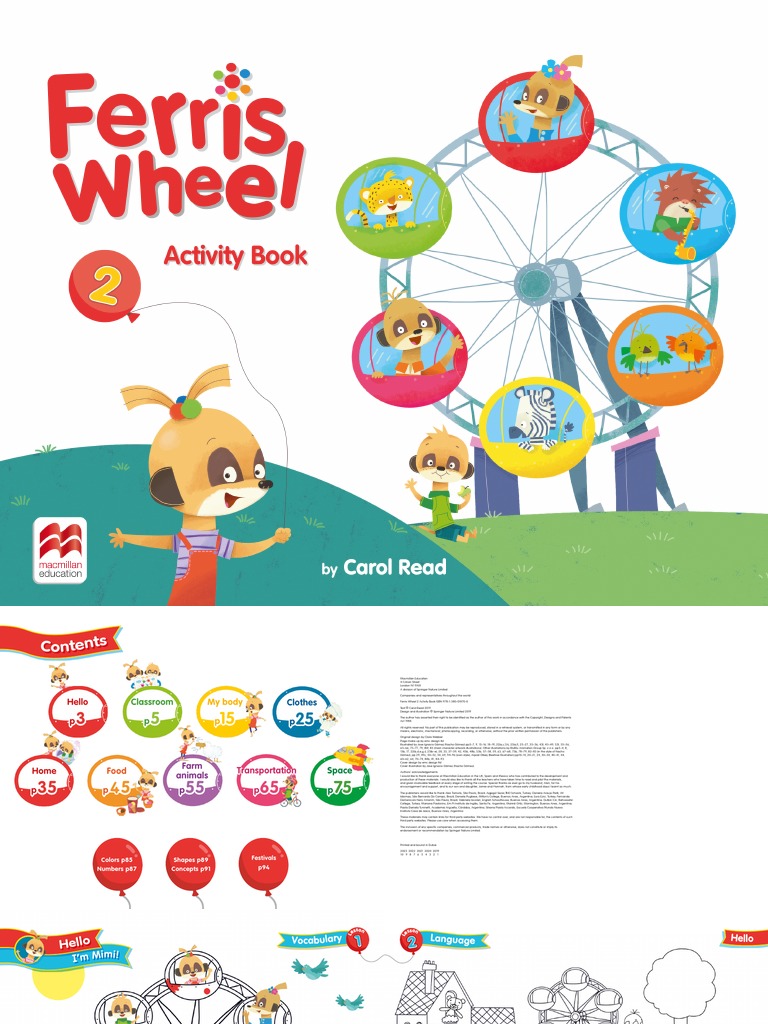 Ferris Wheel Activity Book Level 2 Unit 1 Spread Pdf