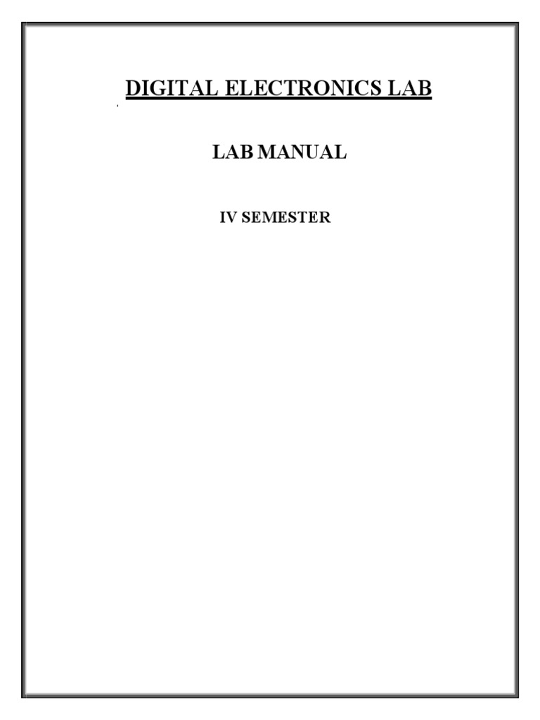Digital Electronics 3rd Sem | PDF | Logic Gate | Subtraction