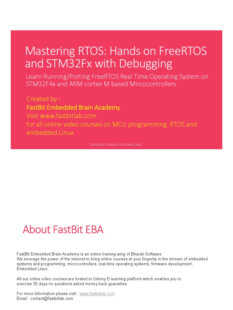 FreeRTOS & STM32Fx RTOS Mastery Guide | PDF | Scheduling (Computing) | Operating System