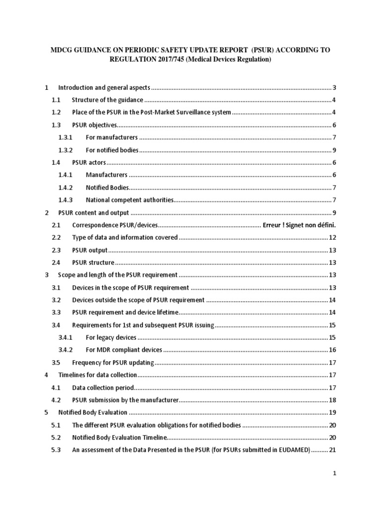 Guide Psur Apr 2021 | PDF | Medical Device | Medicine