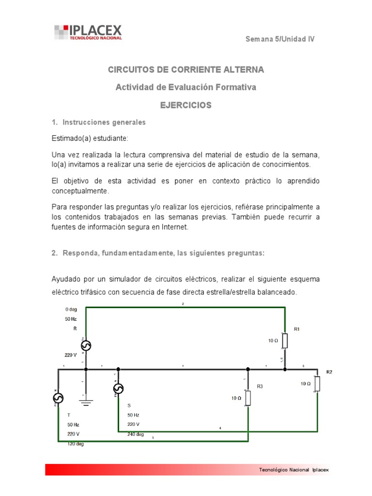 Ej 5 | PDF | Corriente eléctrica | voltaje