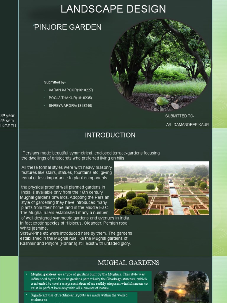Final Pinjore Garden | PDF | Botany | Landscape