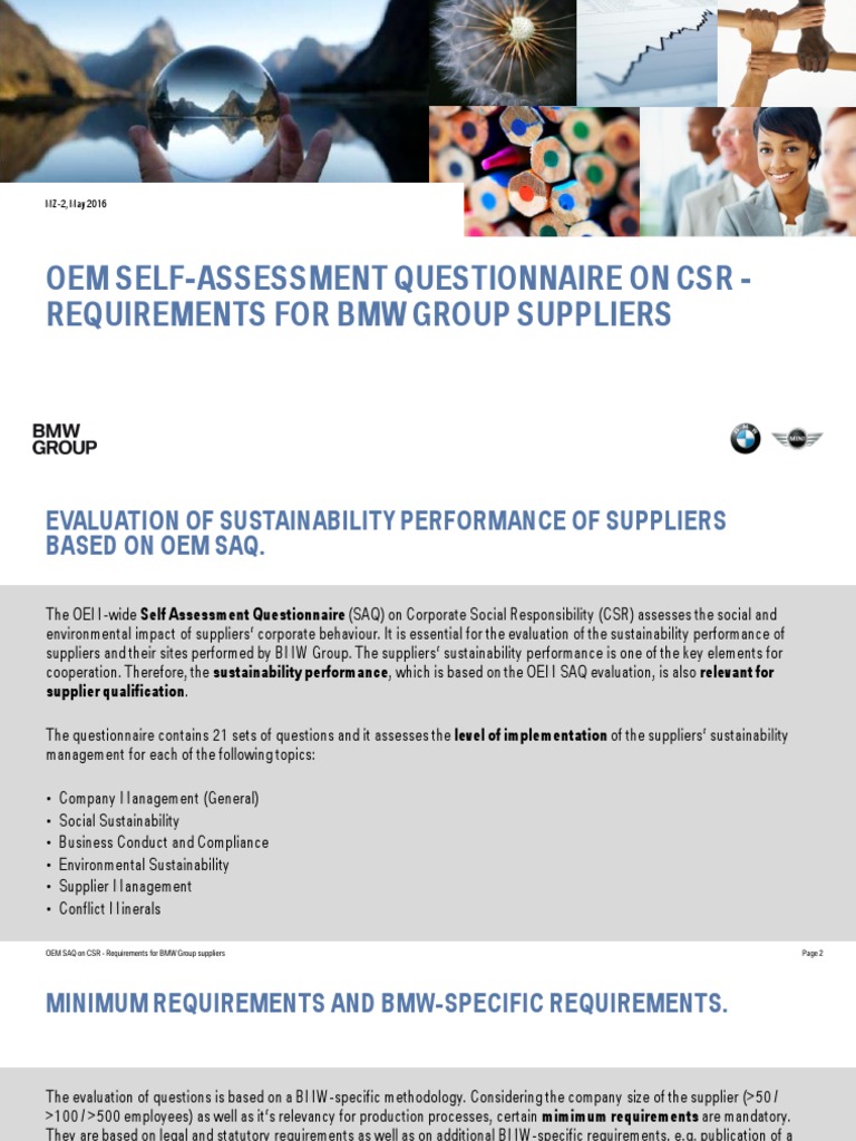 Environmental BMW | PDF | Corporate Social Responsibility | Supply Chain
