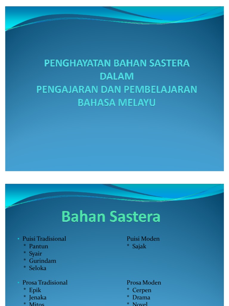 Puisi Tradisional Dan Moden 1 | PDF