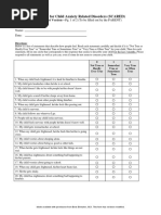 Rcmas-2 Manual Chapter 1 | PDF | Anxiety | Psychology