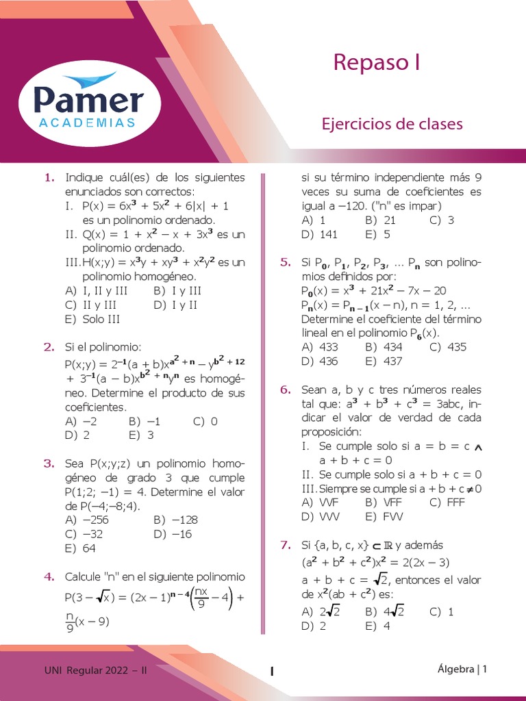 Algebra r1 | PDF | Matemáticas | Algoritmos