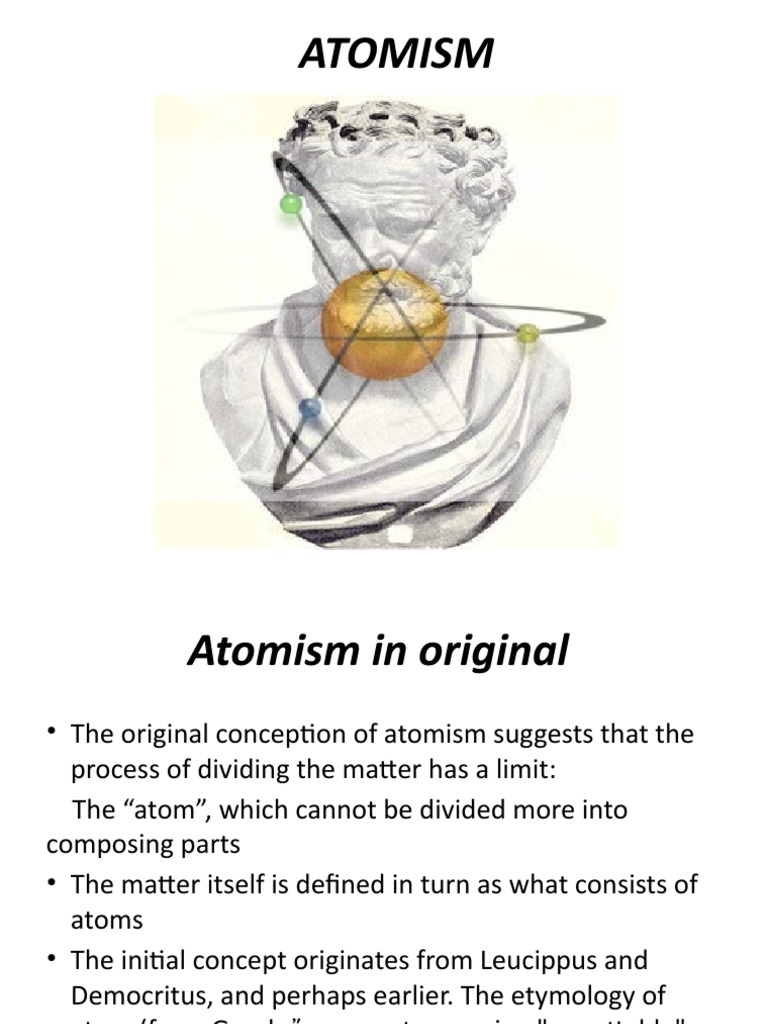 ATOMISM | PDF | Alchemy | Science