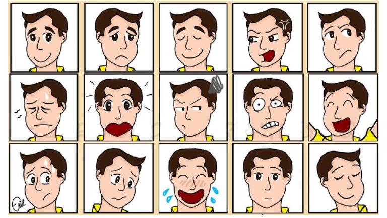 Expressões Faciais Desenho Pdf