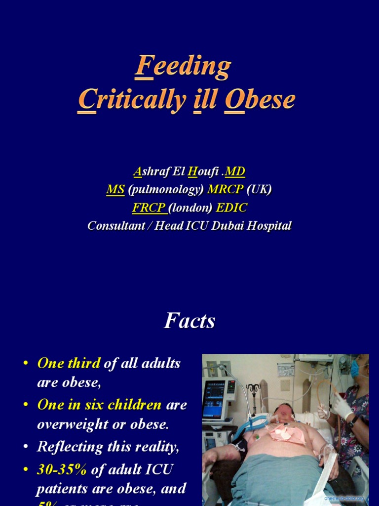 Feeding Critically Ill Obese 1 | PDF | Obesity | Intensive Care Medicine