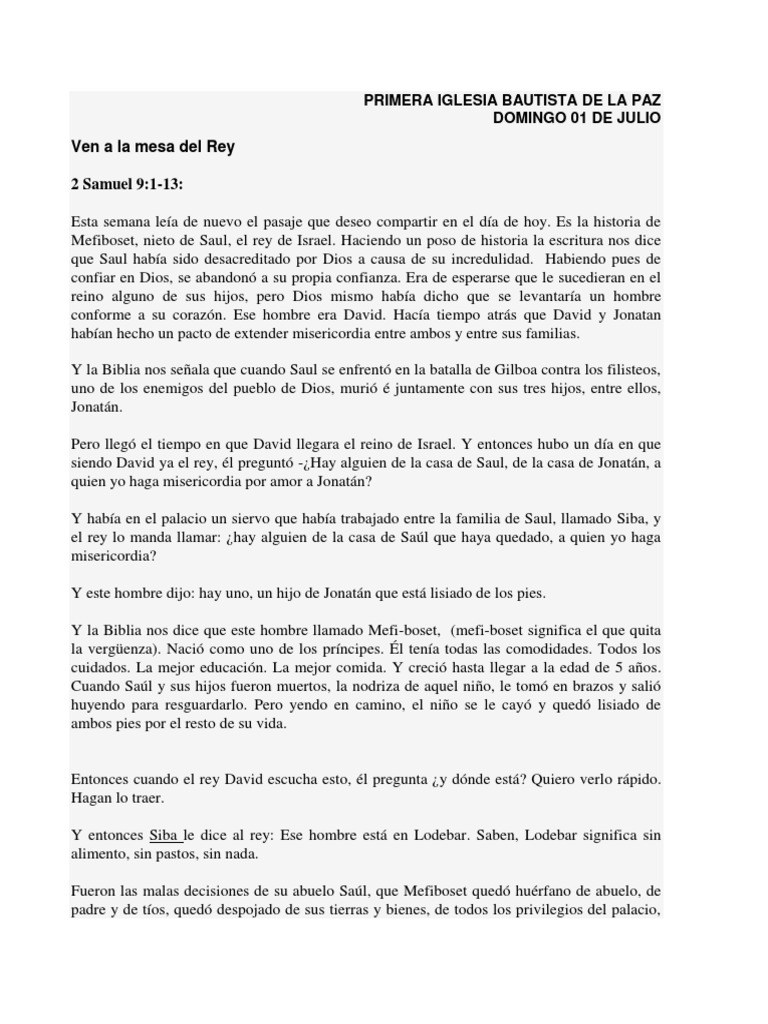 de Lodebar | PDF | Saulo | David