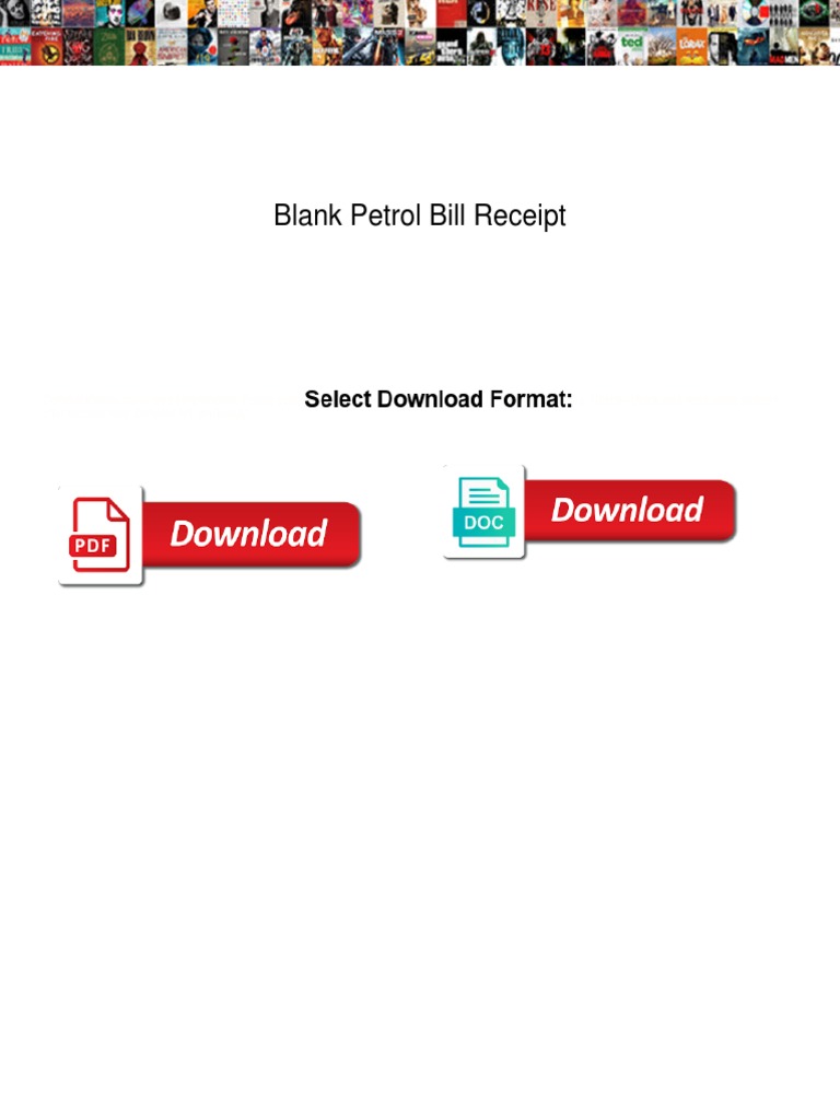 Blank Petrol Bill Receipt Template | PDF | Invoice | Receipt