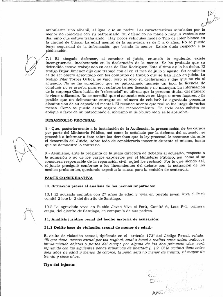 Desarrollo Procesal | PDF | Violación | Derecho penal