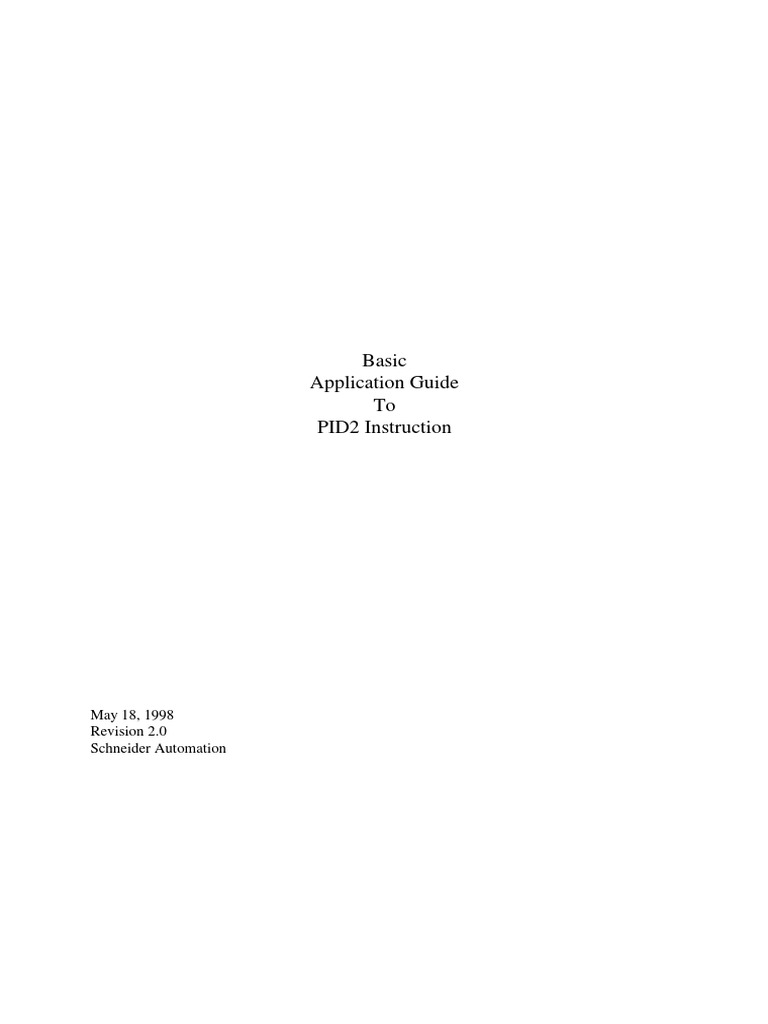 PID2 | PDF | Programmable Logic Controller | Applied Mathematics