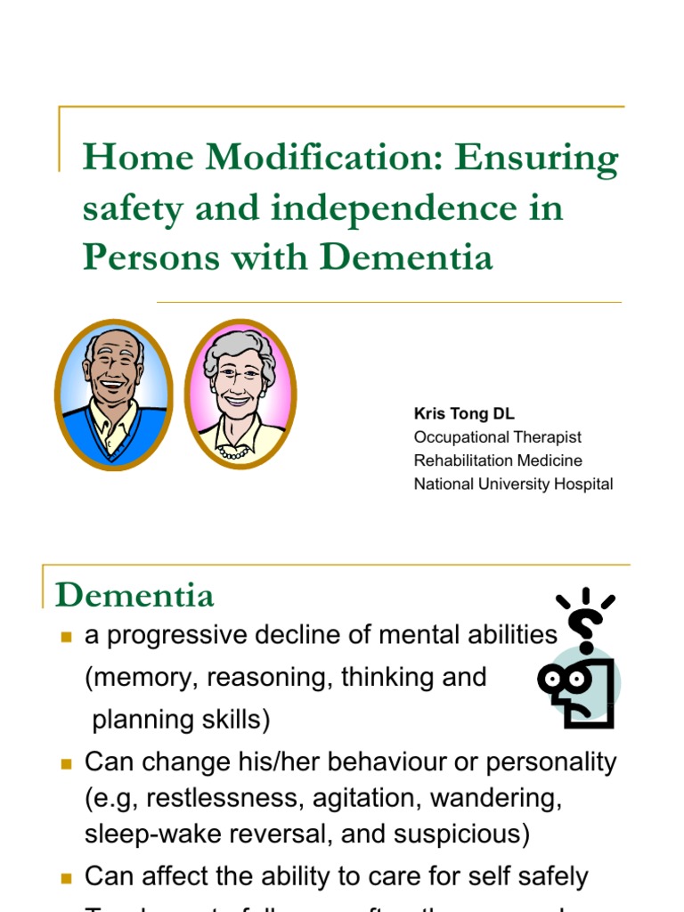 Home Modification for Dementia Safety and Independence | PDF | Dementia ...