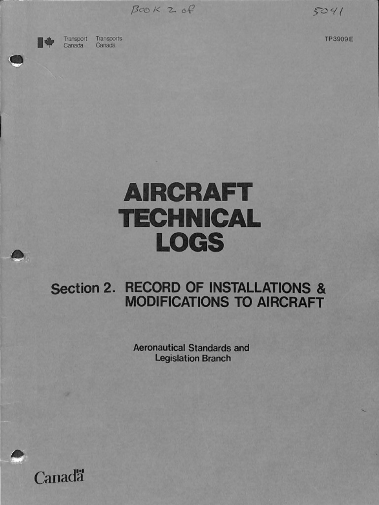 Aircraft Technical Logs and Modifications | PDF