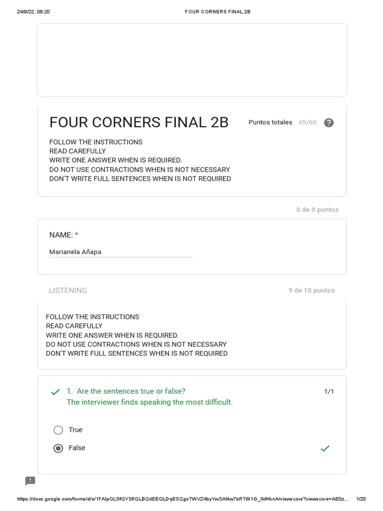 Four Corners Final 2b | PDF