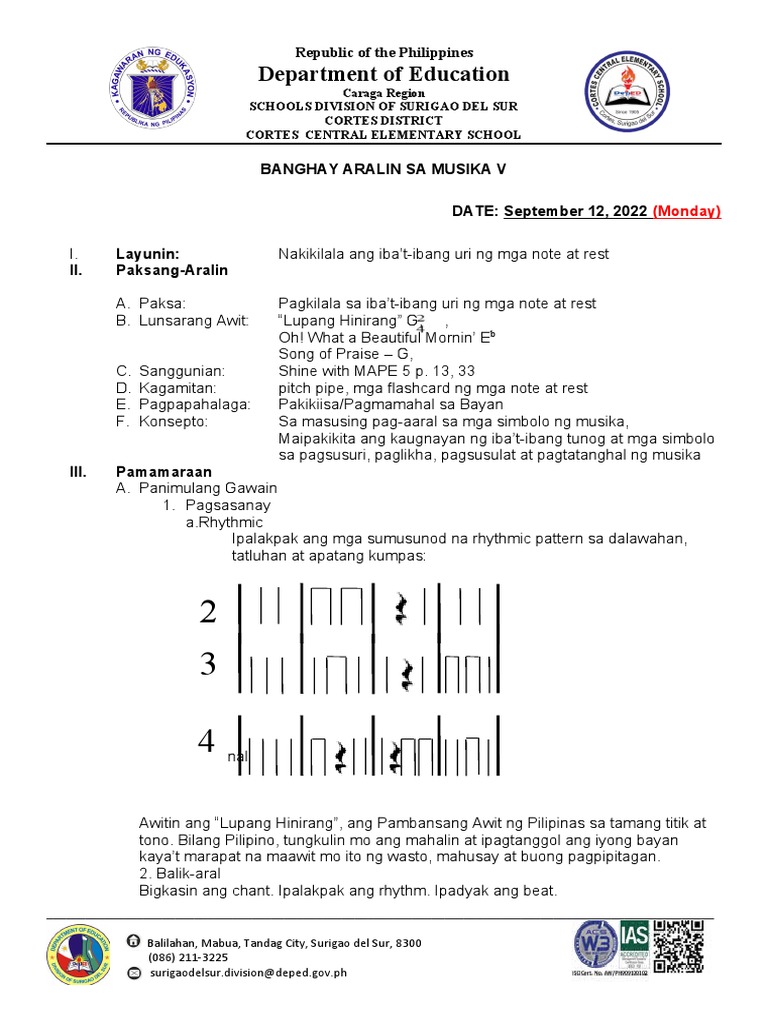 LP Music Q1 Week 4 | PDF