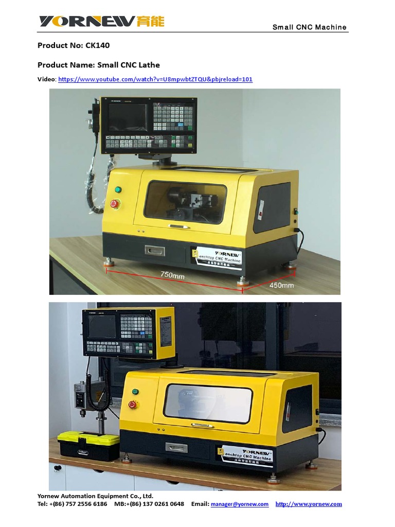 CK140 Micro CNC Lathe | PDF | Numerical Control | Industrial Processes