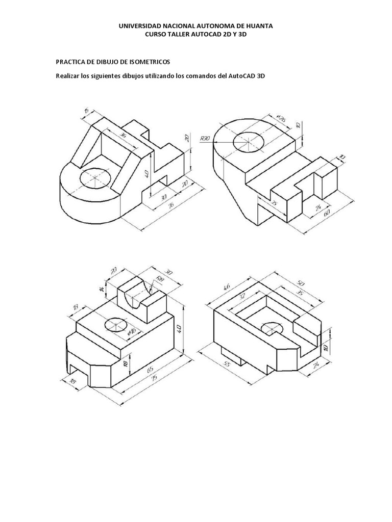 Practica de Dibujo de Isometricos | PDF
