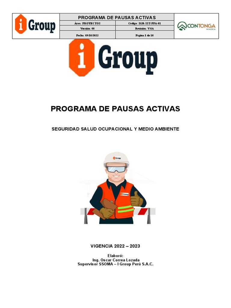 Implementando Un Programa De Pausas Activas Para Promover La Salud Y Bienestar De Los 