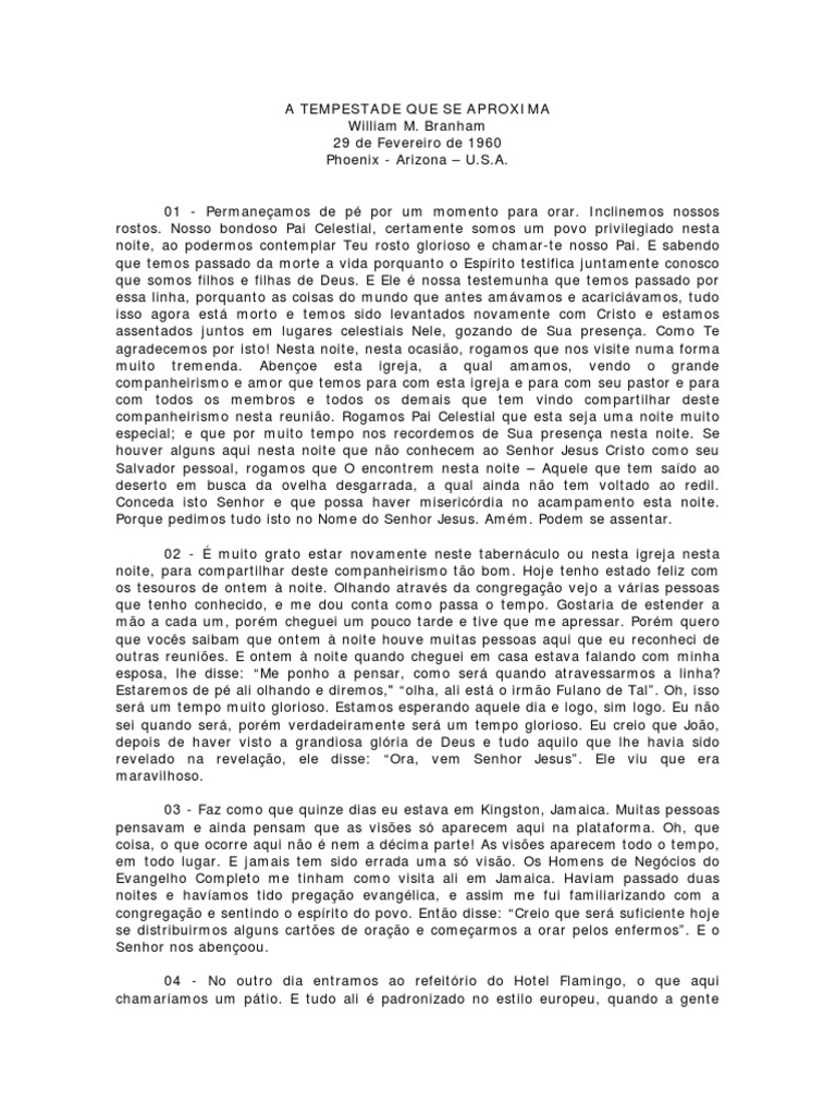 A Tempestade Que Se Aproxima | PDF | Jesus | Espírito Santo (religião)