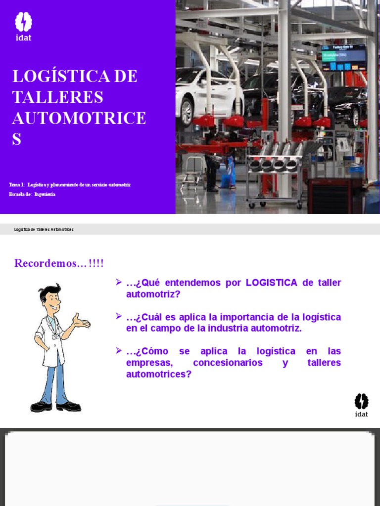 Logística de los talleres automotrices: una introducción a su ...
