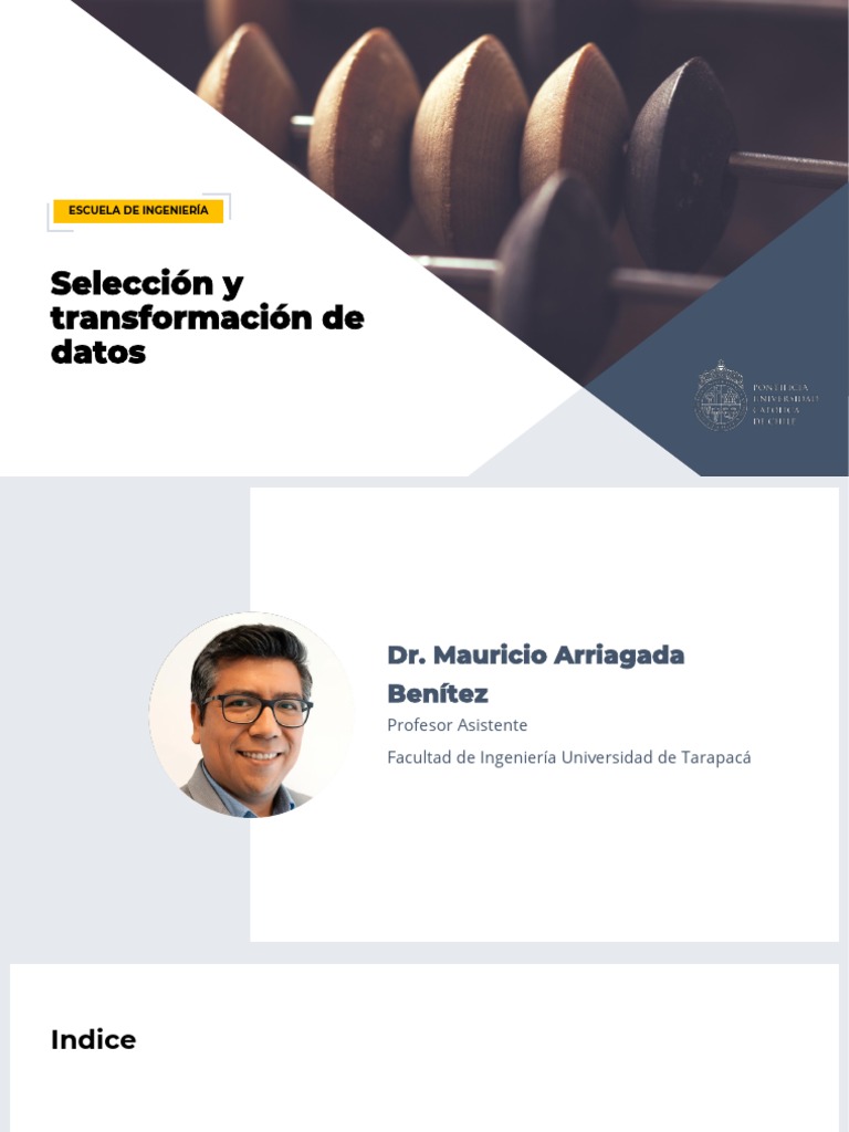 Clase 5 - Selección y Transformación de Datos | PDF | Procesamiento de ...