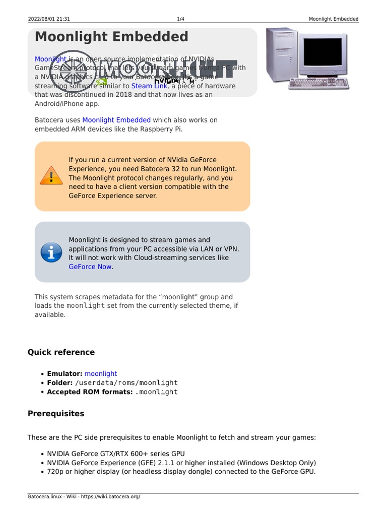 Moonlight Embedded | PDF | Microsoft Windows | Office Equipment