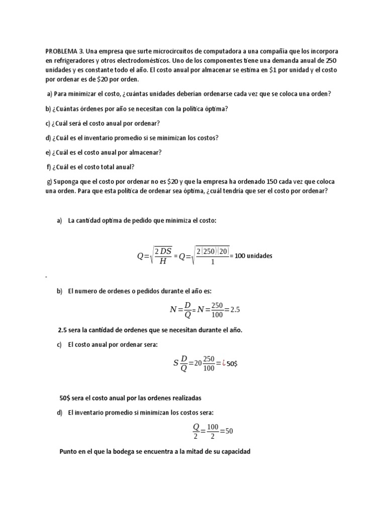 Ejercicio Io | PDF | Inventario | Informática