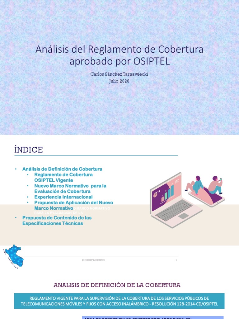 Análisis de Reglamentación de Cobertura y Contenido de EETT Proyecto VRAEM Y SELVA DE PERÚ 25-01 ...