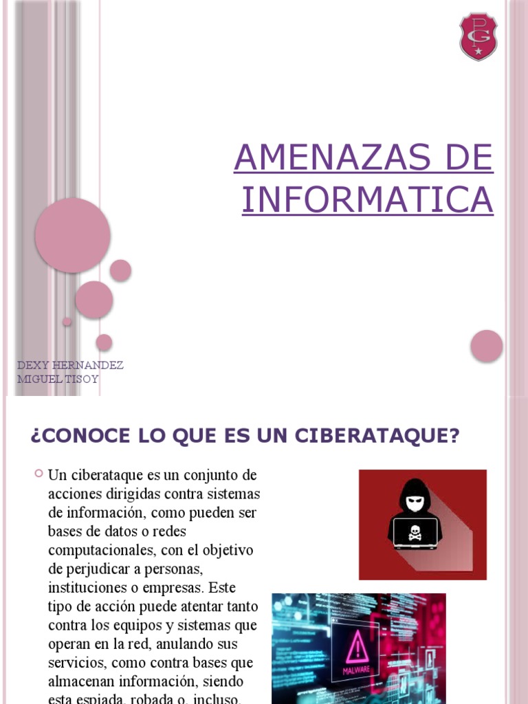 Amenazas Informaticas Dexy Hernandez Miguel Tisoy | PDF | Virus de ...