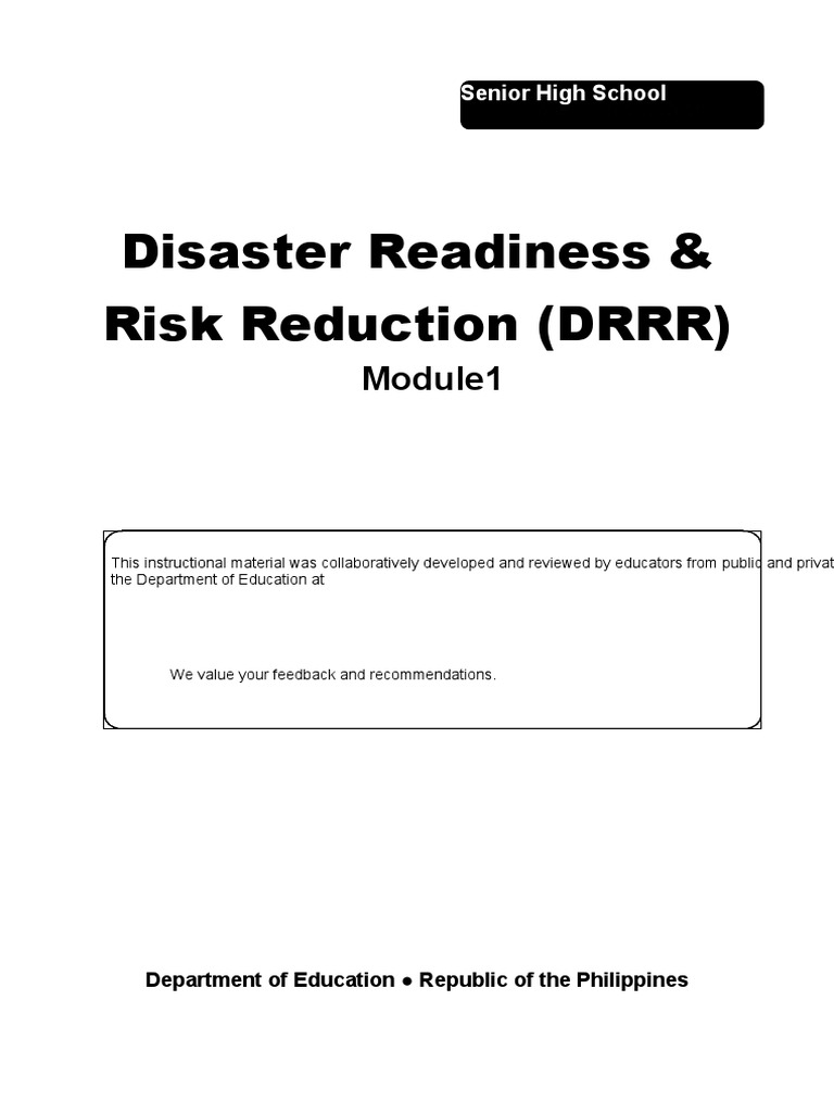 DRRR Module 1: Grade 11 Overview | PDF | Hazards | Vulnerability