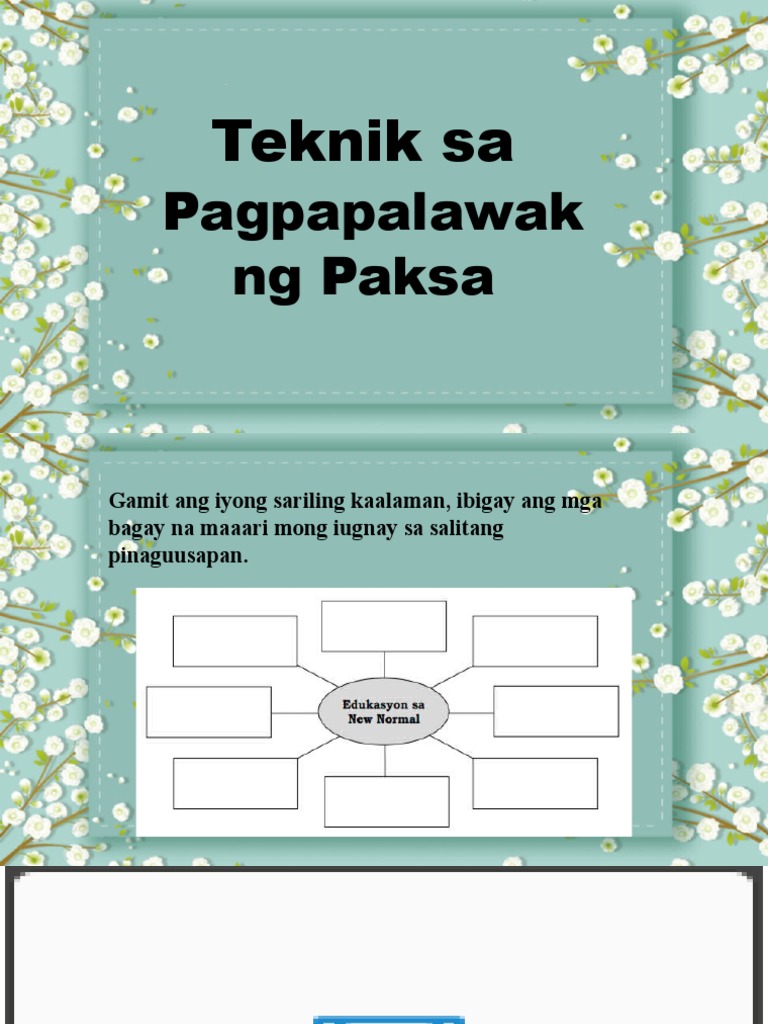 Teknik Sa Pagpapalawak NG Pangungusap | PDF Teknik Sa Pagpapalawak NG Pangungusap | PDF