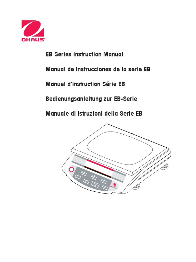 Instruction Manual EB Series de en ES FR IT 80251376 B | PDF ...