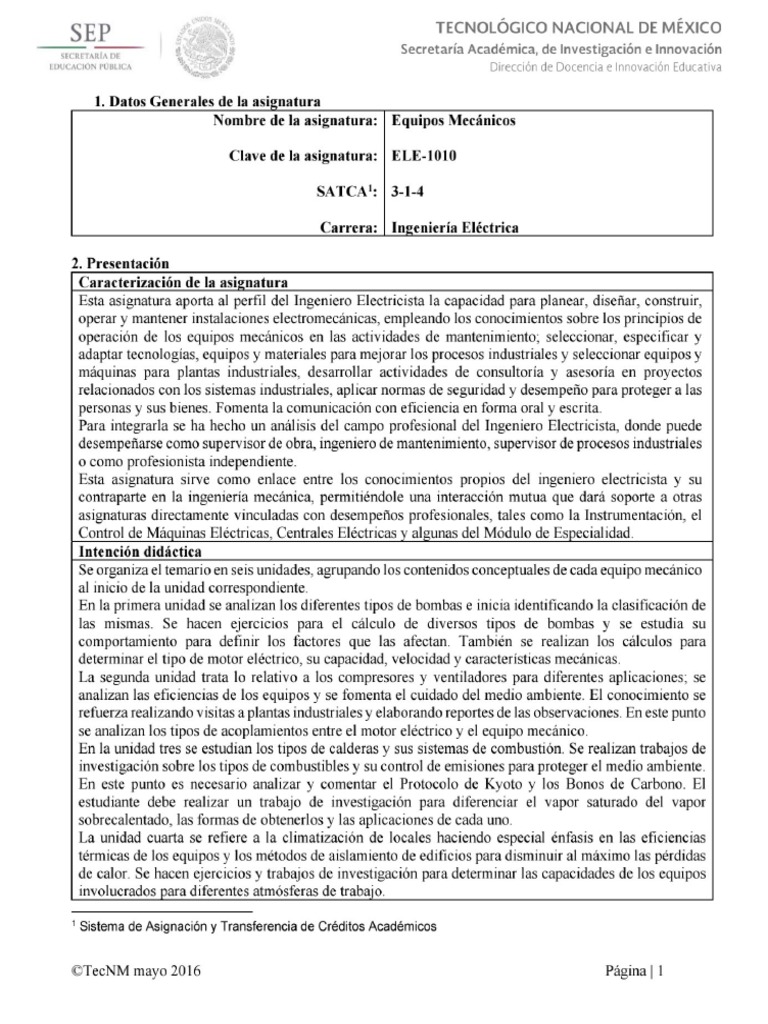 Equipos Mecanicos | PDF