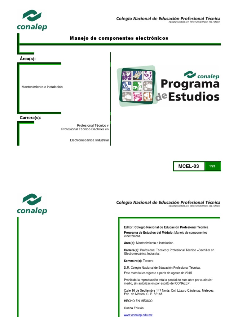Emec Mcel-03 P | PDF | Semiconductores | Electrónica