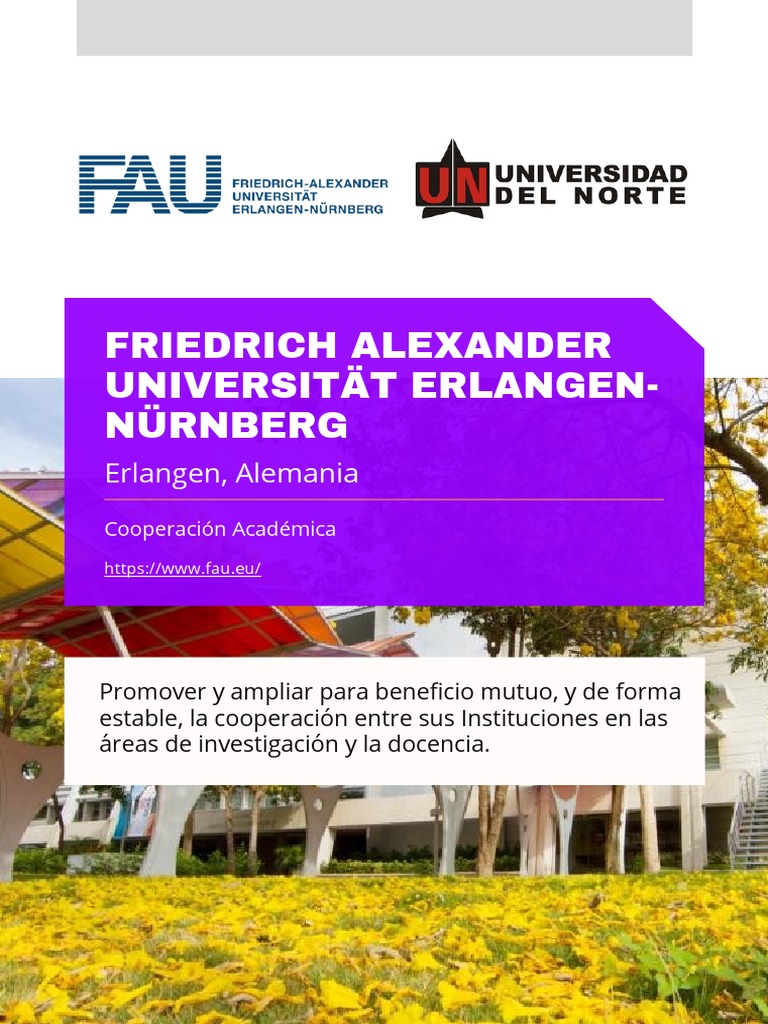 Friedrich Alexander Universität Erlangen-Nürnberg PDF | PDF