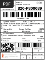 Sample JNT Waybill | PDF