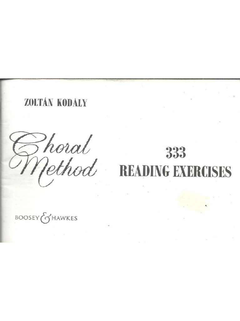 Choral Method - Kodály | PDF
