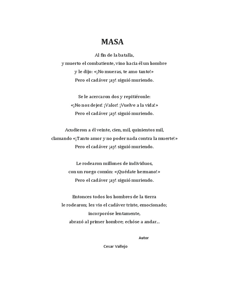 Poema Masa | PDF